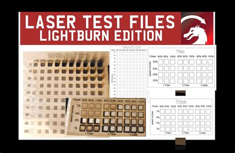 Laser Test Files Lightburn Cut Test Engrave Test Etsy