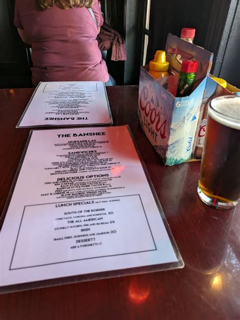 The Banshee Menu Menu Suggestions