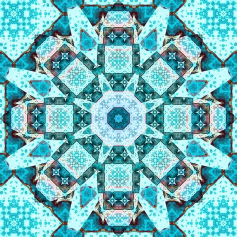 Premium Photo Seamless Square Pattern Texture Art Pattern Kaleidoscope