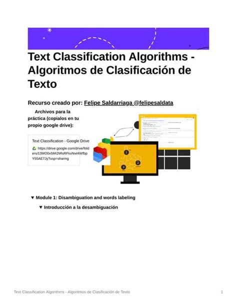 Python Text Classification Algorithms Algoritmos de Clasificación de Texto Felipe