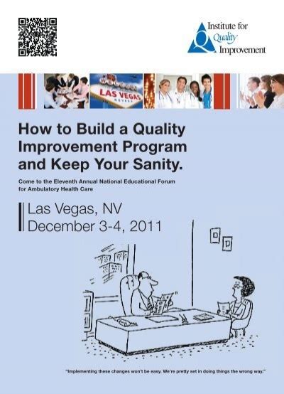 How To Build A Quality Improvement Program And Keep Your Sanity
