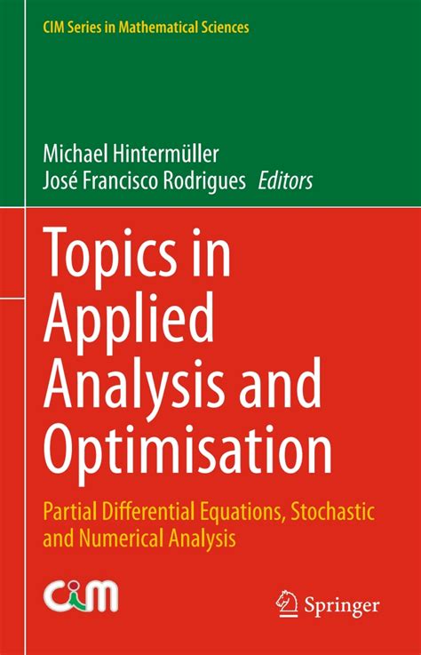 Topics In Applied Analysis And Optimisation Premiumjs Store