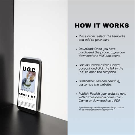 ugc portfolio website template ugc portfolio template ugc canvas