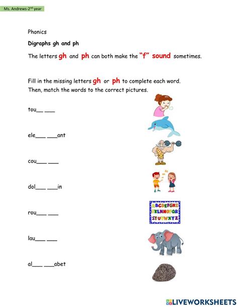 Gh Sound Worksheet Live Worksheets 58 Off