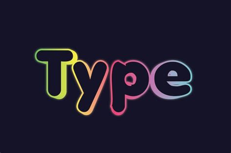 Premium Vector Type Text Style Effect