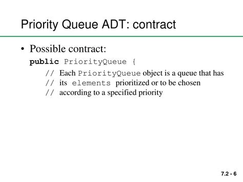 Ppt 72 Priority Queue Adts Powerpoint Presentation Free Download Id6953500