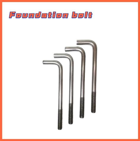 Galvanized Grade 4 8 8 8 L And J Type Hook Anchor Bolt With Nut Bolt