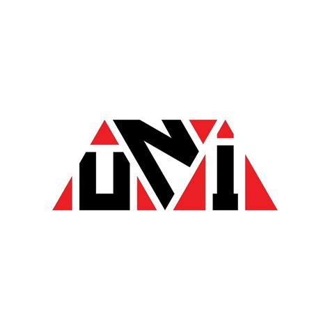 Uni Triangle Letter Logo Design With Triangle Shape Uni Triangle Logo