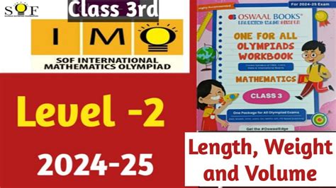 Sof Level 2 Class 3rd Maths Worksheet Ch 6level 2 Imo Class 3 Sof