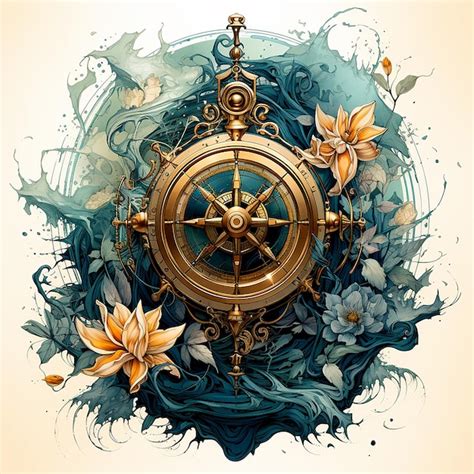 Premium Photo Timeless Navigation Vintage Compass Rose In Intricate