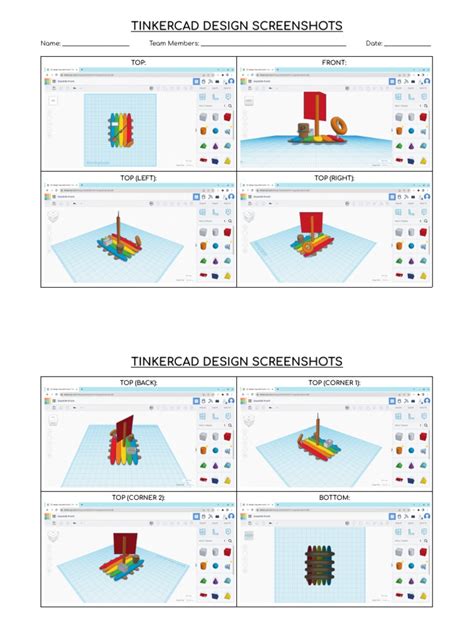 Tinkercad Design Screenshots Pdf