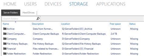 Essentials Server Folders Missing MCB Systems