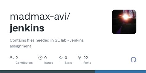 Github Madmax Avi Jenkins Contains Files Needed In Se Lab Jenkins Assignment