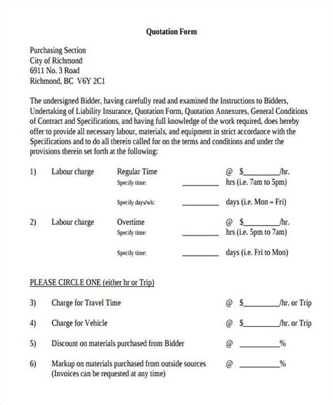 9 Electrical Quotations Templates Free Samples Examples Format Download