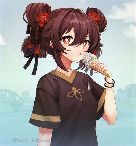 Hu Tao Genshin Impact Drawn By Contributi Ns Danbooru