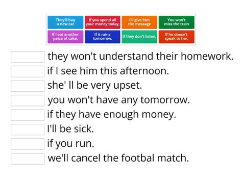 First Conditional Match Up