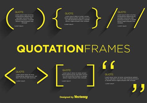 Quotation Mark Vector Templates 105062 Vector Art At Vecteezy