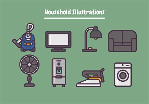 Household Illustrations 562280 Vector Art At Vecteezy