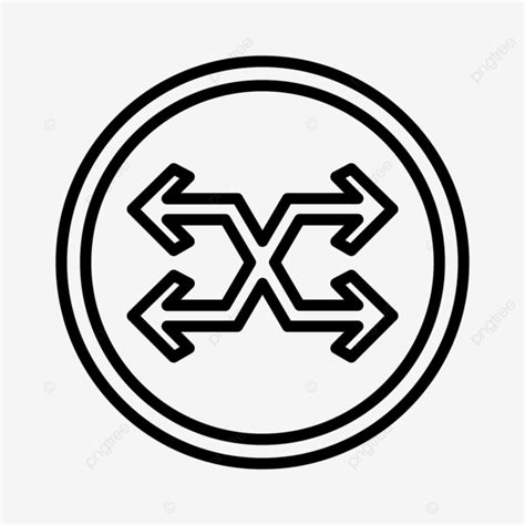 交叉符號箭頭線圖標 向量 箭 箭頭 叉向量圖案素材免費下載，png，eps和ai素材下載 Pngtree
