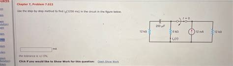 Solved Ources Chapter 7 Problem 7022 Use The Step By Step