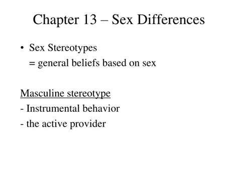 PPT Chapter 13 Sex Differences PowerPoint Presentation Free Download ID 9392512