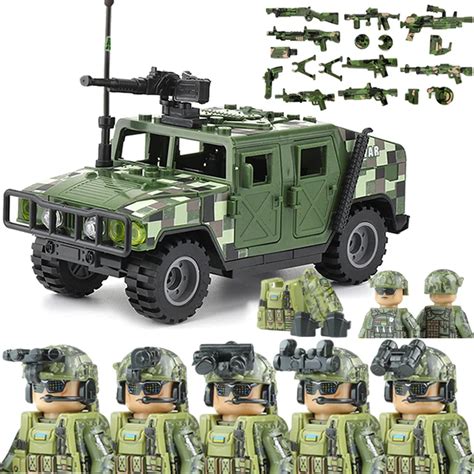 현대 군사 우크라이나 육군 군인 피규어 특수 부대 위장 자동차 빌딩 블록 무기 총 벽돌 어린이 장난감 Aliexpress