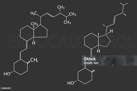 Ergocalciferol Molecular Skeletal Chemical Formula Stock Illustration Download Image Now