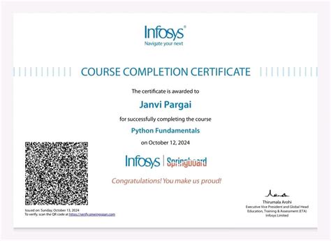 Python Learningjourney Certification Infosysspringboard