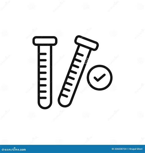Laboratory Test Logo Sign Vector Outline Stock Illustration Illustration Of Diagnosis Test