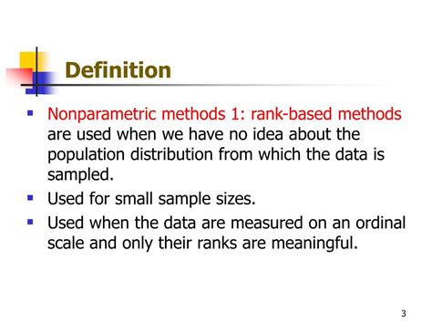 Ppt Nonparametric Statistical Methods Powerpoint Presentation Free Download Id 5614133