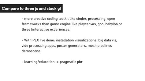 Modular Webgl With Pex