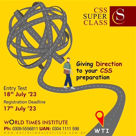 ~ New Batch For Css Super Class World Times Institute