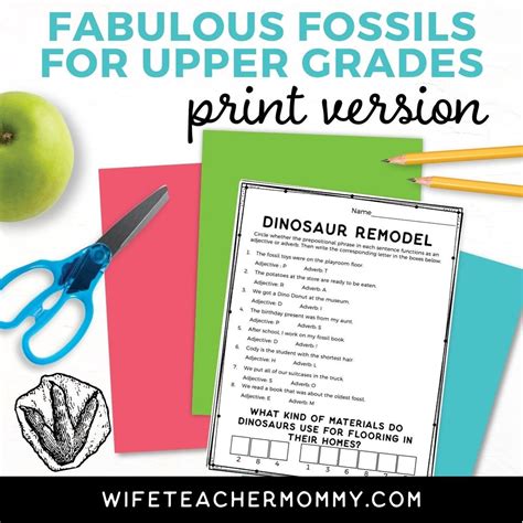 Fabulous Fossil Unit For Upper Grades Lesson Plans Worksheets Etc