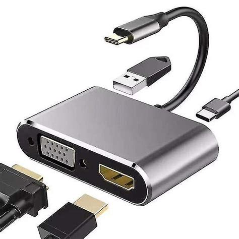 Type C Laptop Docking Station Hdmi Vga Rj Pd Usb Hub For Laptop Fruugo AU
