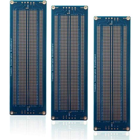 Treedix 3pcs Universal Board Solderable Breadboard Pcb Prototype Shield