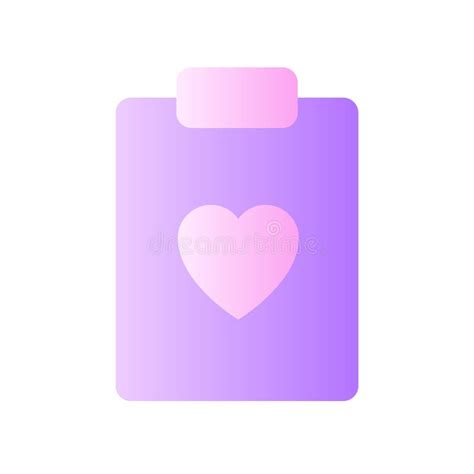 health record flat gradient two color ui icon stock vector illustration of plan color 258878240