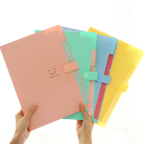 Expanding Files Box Accordion Folder 5 Pack 5 Pockets Plastic Accordion