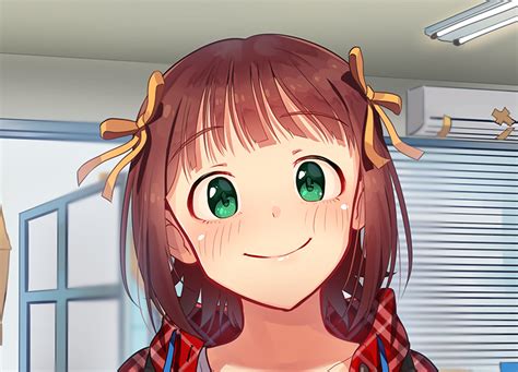Safebooru 1girl Amami Haruka Blush Brown Hair Closed Mouth Collarbone