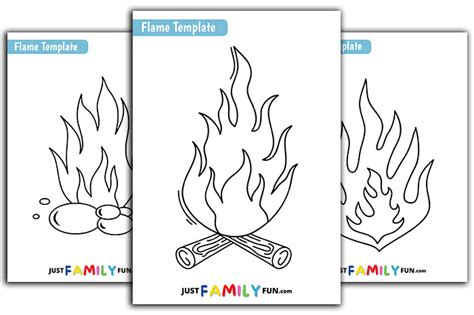 Printable Flame Templates