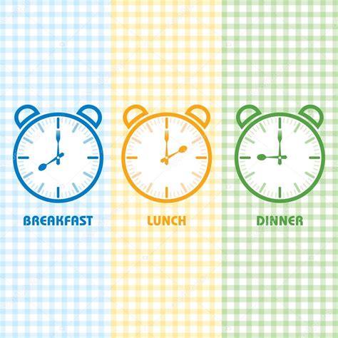 아침 점심 저녁 시간 스톡 벡터 ©graphicsdunia4u 65527255