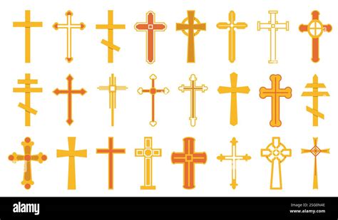 Christian Crosses Different Shapes Of Religious Symbols Catholicism