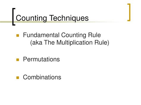 PPT Counting Techniques Probability PowerPoint Presentation ID
