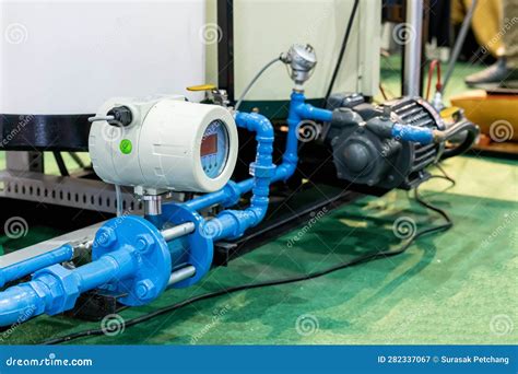 Flow Transmitter Or Flow Transducer Equipment Function And Sent Plc Logic To Processor In Oil
