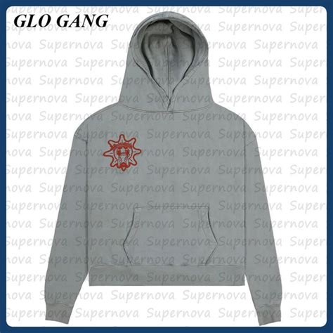 Худи Мужской GLO GANG Бант агатовый серый Лента Waterproof, размер 46 ...