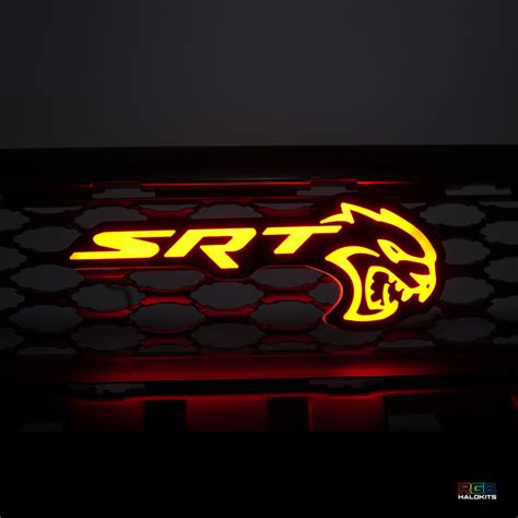 Srt Hellcat Led Emblem Badge Multicolor