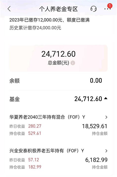 说说个人养老金，去年年末今年年初分别缴了12000元，开始亏了些，现在已经转正，有些许盈利。退税事宜还没操作，希望能顺利 雪球
