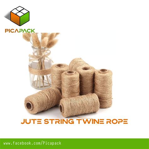 100 Meters Jute String Twine Rope 2 Ply 1mm 2mm Or 3mm Ribbon Jute