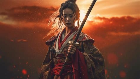 Premium Photo Samurai Girl