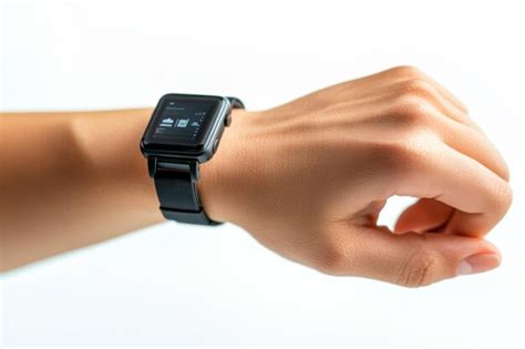 Smartwatch On Wrist Premium Ai Generated Image