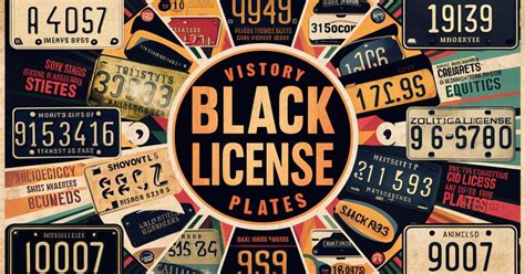 Black License Plate